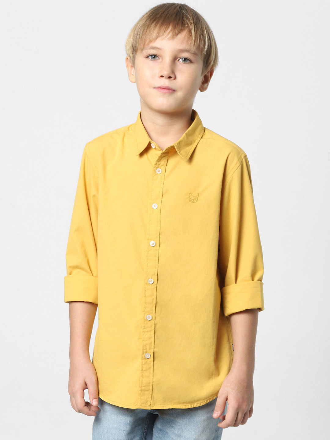 Yellow shirt for boys store